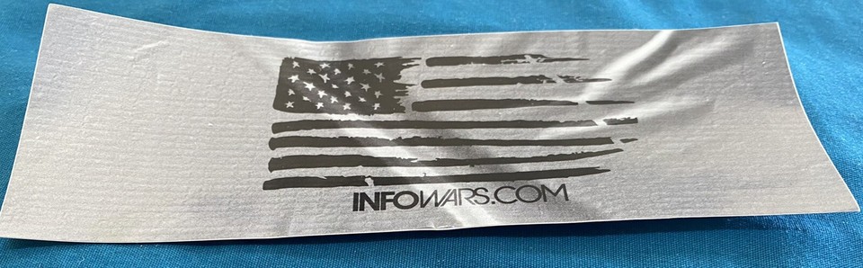 NEW UNUSED INFO WARS BUMPER STICKER “INFOWARS.COM” AMERICAN FLAG ALEX ...