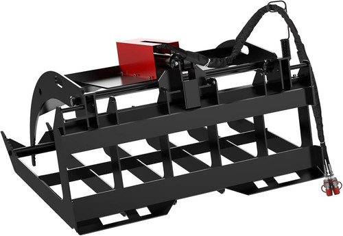 48" Root Rake Grapple Bucket Tractor Skid Steer Attachment Quick Attach ...