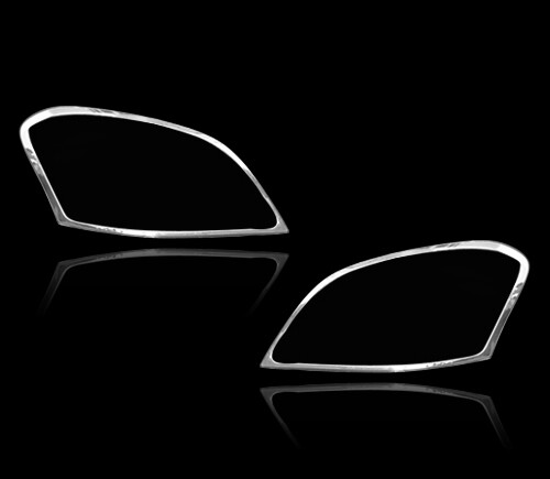 Chrome Headlights Trim Bezel Cover Rim For Mercedes ML-Class W164 Pre ...
