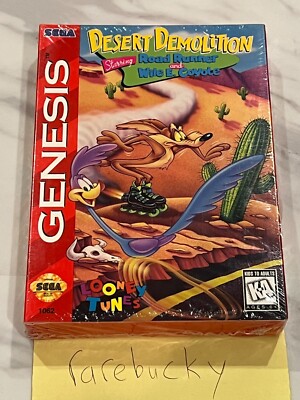 Desert Demolition Road Runner & Wile E. Coyote (Sega Genesis) NEW ...