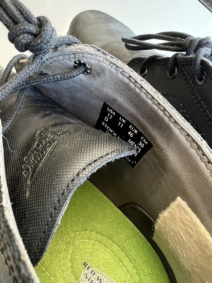 Red Wing Black Safety Steel Toe Chukka Zero G Lite Boots 6714 Work ...