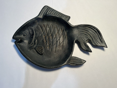 Antique Vintage Cast Iron Fish Trinket Dish/Ashtray marked Japan | eBay