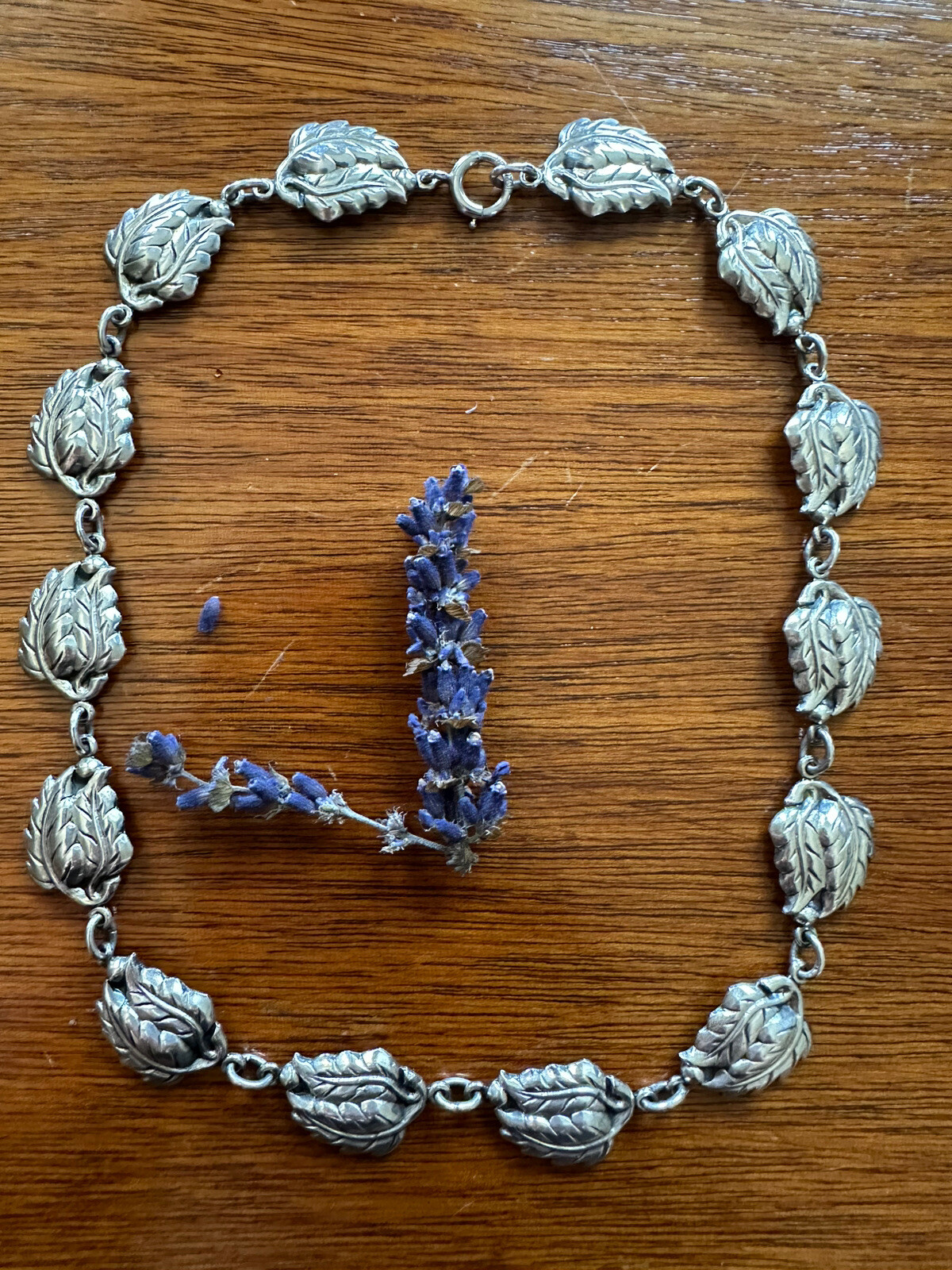 VINTAGE DANECRAFT STERLING SILVER LEAF NECKLACE 16 Inches | eBay