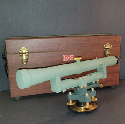 Vintage Keuffel & Esser K&E Dumpy Level - Transit with Wood Case | eBay