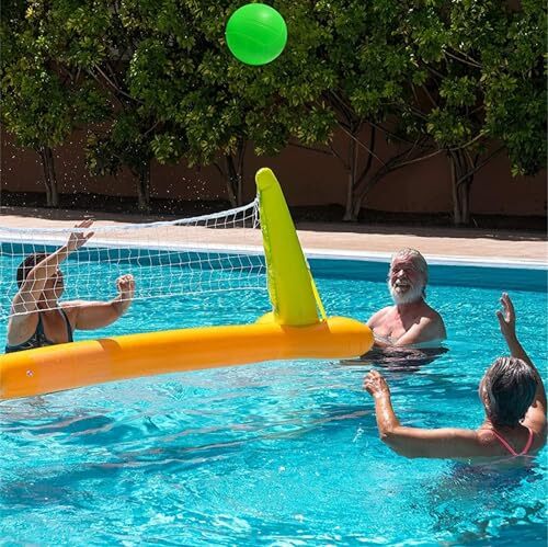 Neon Green Swimming Pool and Beach Volleyball | Pool Volleyball 7.8 ...