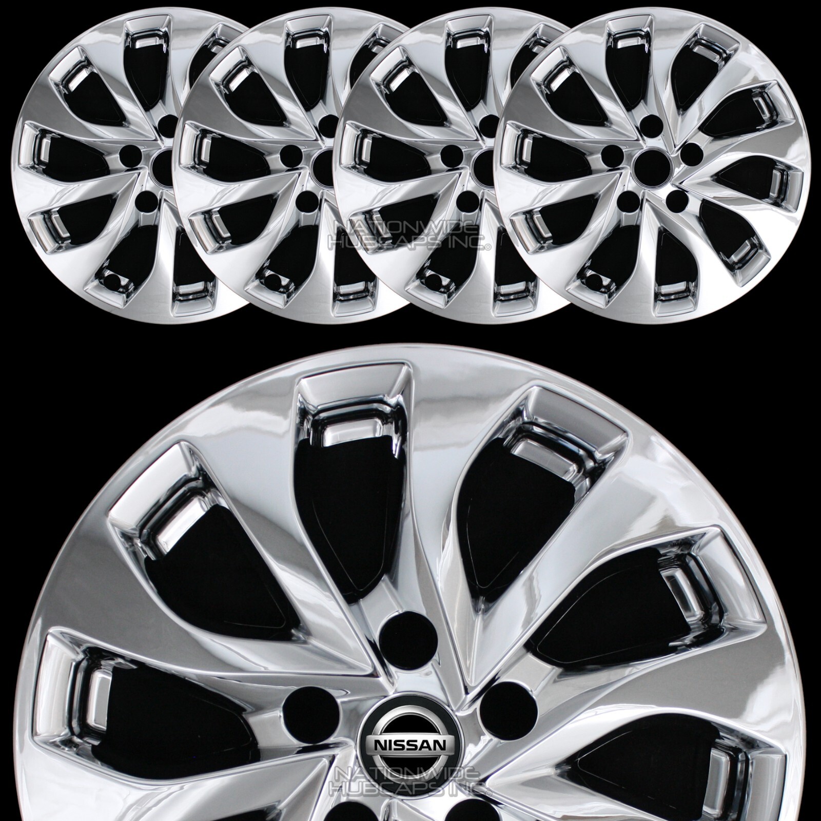 for Nissan Sentra SV 2016-2019 Chrome 16" Wheel Skins Hub Caps Alloy ...