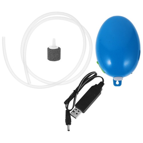 Aquarium Air Pump Mini USB Rechargeable Oxygen Pump Mini Air Aerator ...