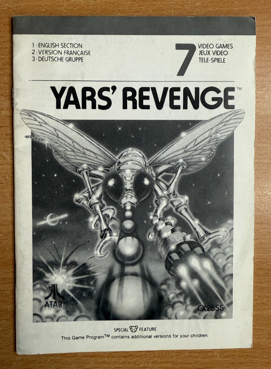 YARS' REVENGE - ATARI 2600 Instruction manual | eBay