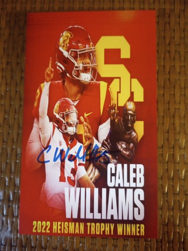 CALEB WILLIAMS 2024 HEISMAN WINNER AUTO ROOKIE CHICAGO BEARS USC ...