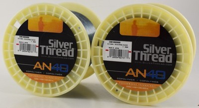 (LOT OF 2) SILVER THREAD AN40 COPOLYMER LINE 3000YD ZAN10S03000 SILV ...