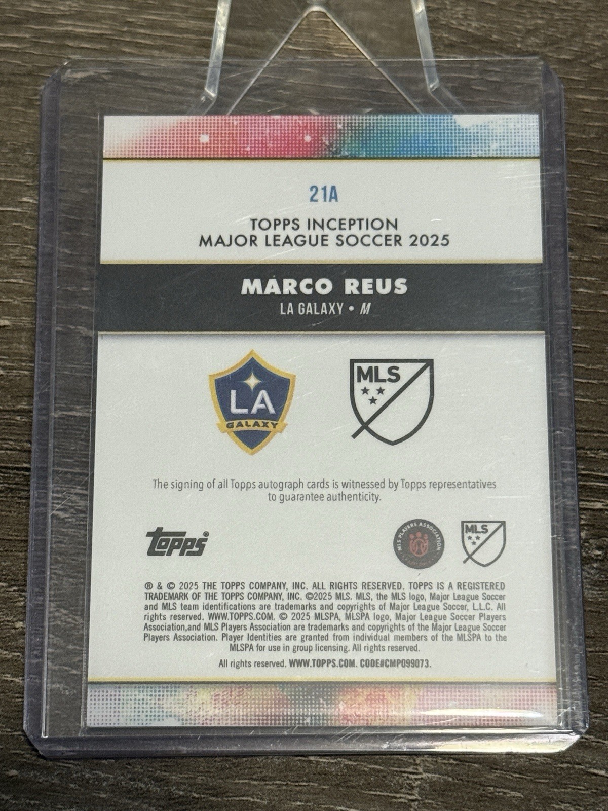 2025 Topps Inception MLS Marco Reus Auto /10 La Galaxy | eBay