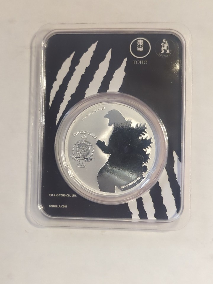 MOTHRA GODZILLA SERIES 2023 1 oz Pure Silver Colorized BU Coin | eBay