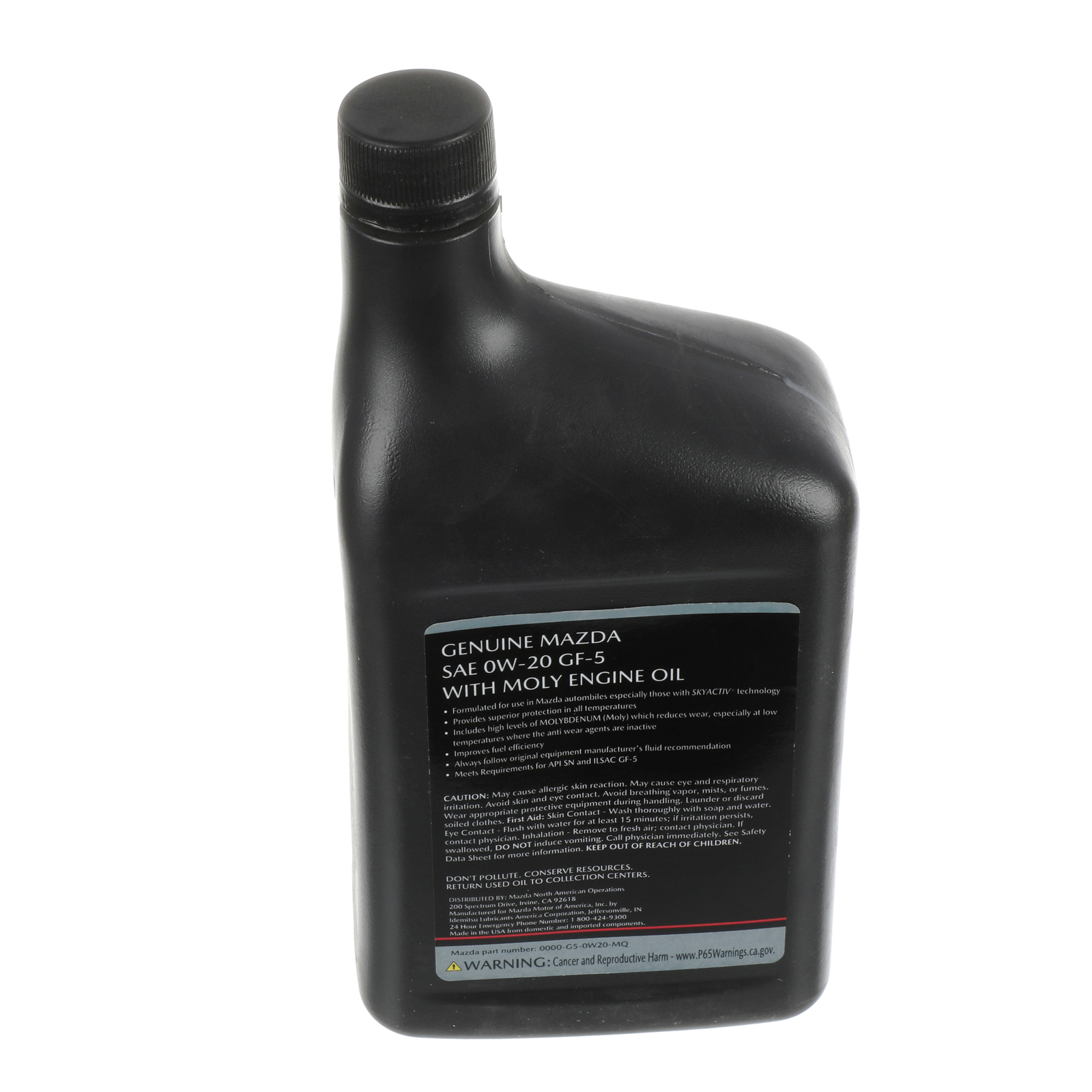 NEW OEM Mazda GF-5 0W-20 W Moly Engine Oil Full Synthetic Quart 0000-G5 ...