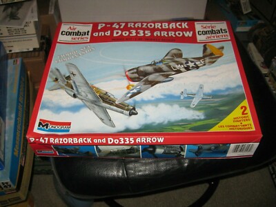 Sealed P-47 Razorback Thunderbolt & Do335 Dornier Arrow-1/48-Monogram ...
