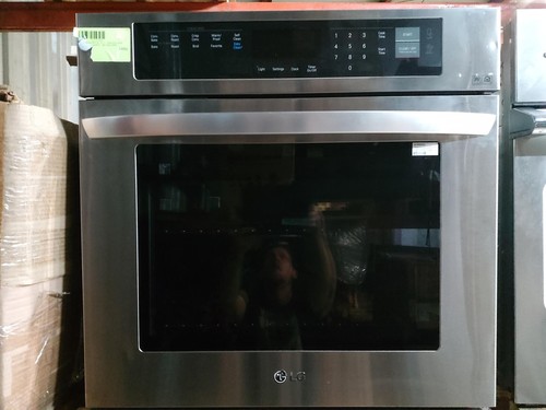 LG LWS3063ST 30" Built-In Electric Convection Wall Oven with EasyClean ...