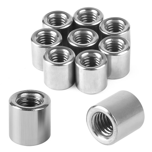 Pack of 10 - M6 Round Connector Nuts 304 Stainless Steel Coupling Nut ...