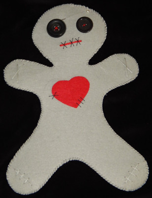 Handmade Felt VOODOO DOLL ~ Stuff Your Own Voodoo Poppet ~ Witchcraft ...