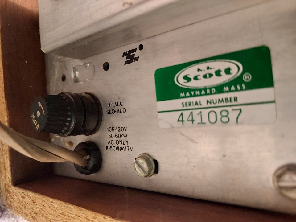 SCOTT CONSOLE RECEIVER | eBay