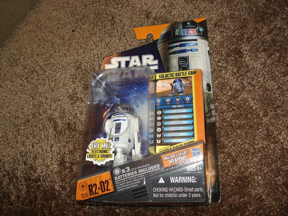 STAR WARS COLLECTABLE 2010 SAGA LEGENDS "R2-D2" GALACTIC BATTLE GAME ...