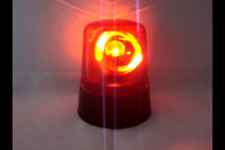 Red 4" Lighted Fire Police Novelty Light Beacon Rotating Spinning Party ...