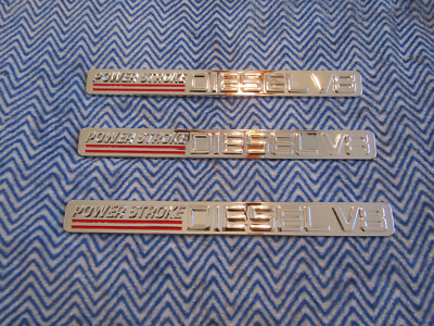 NEW 1999 2004 FORD F250 F350 POWER STROKE DIESEL V8 EMBLEMS 3X ALL ...