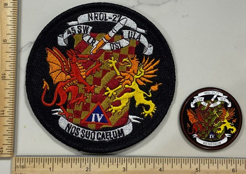 BLACK OPS NRO PATCH & COIN SET - NROL-27 VER (A) NOS SUD CAULUM 45 SW ...