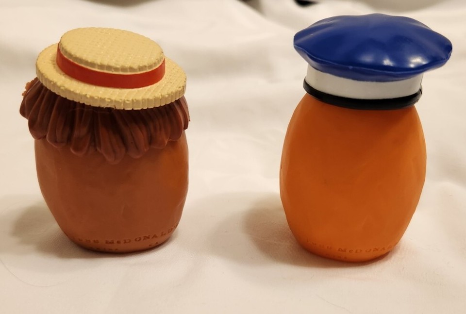 Vintage 1988 McDonald's McNugget Buddies Corny Sarge Hats Chicken ...