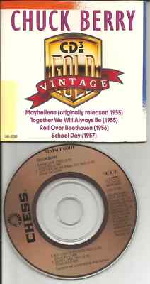CHUCK BERRY Maybellene Vintage gold 4TRX MINI 3 INCH CD single 1988 USA ...