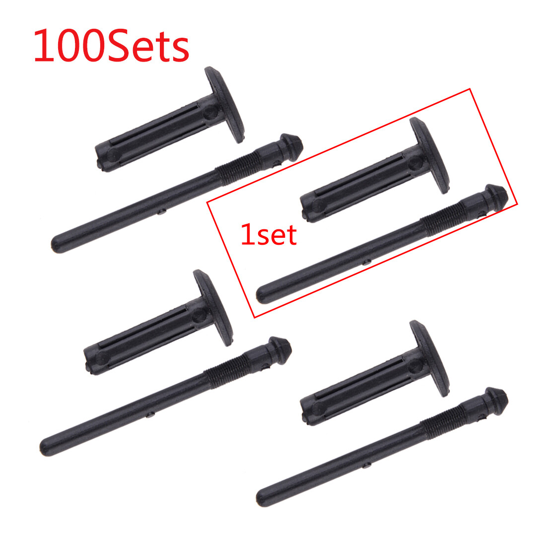 100Pcs Nylon Blind Rivets Clip Retainer Fit For Jeep Chrylser Ford ...