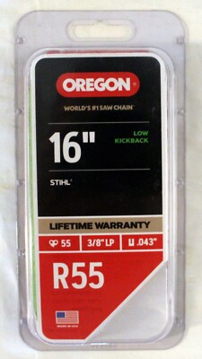 Oregon R55 Low Kickback Chain Saw Chain 16" NEW IN PACKAGE | eBay