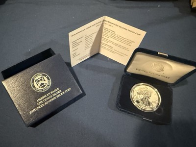 2019 American Eagle One Ounce Silver Eagle Enhanced Reverse Proof Coin ...