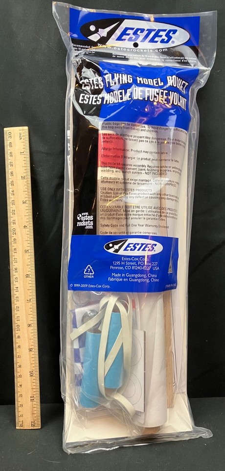 Estes Long Tom #3016 Classic Series 2-Stage Flying Model Rocket Kit ...