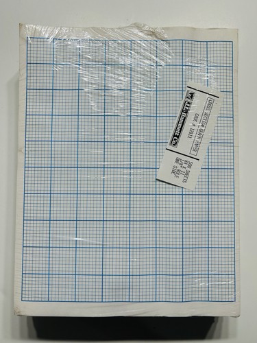 500 Sheets Cross Section Graph Paper - 8 1/2 x 11 - 1/8” Rule - One ...