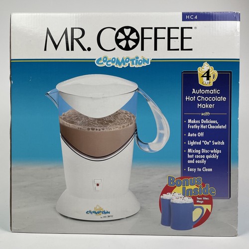 Mr. Coffee Cocomotion 4 Cup Automatic Hot Chocolate Cocoa Maker - White ...