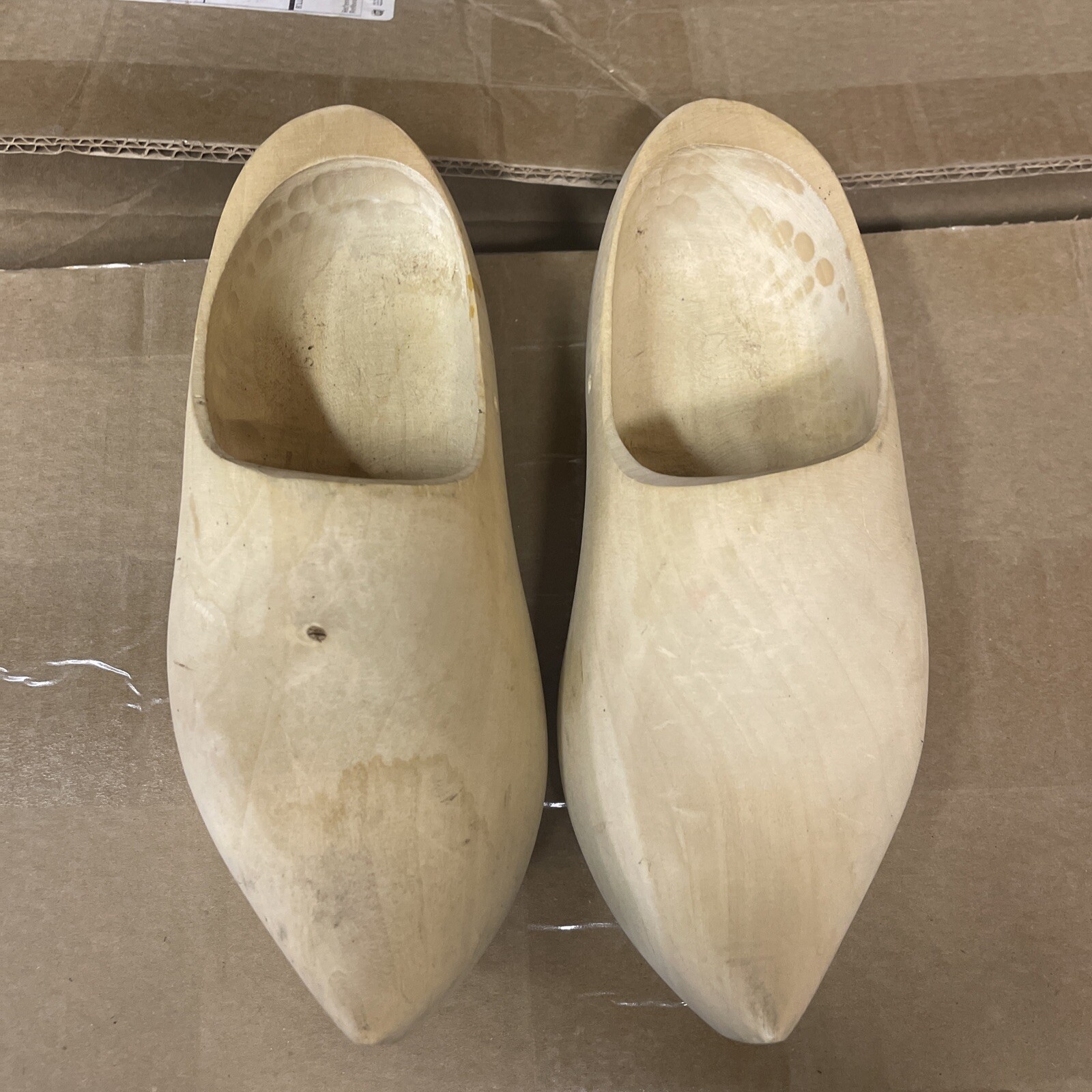 Handmade Traditional Wooden Clogs From Holland (9 1/2… - Gem