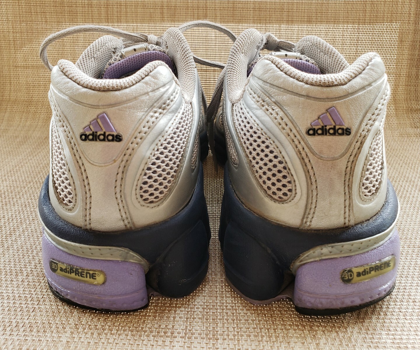 Womens ADIDAS adiPRENE Silver Purple Athletic Running Shoes Size 8.5 | eBay