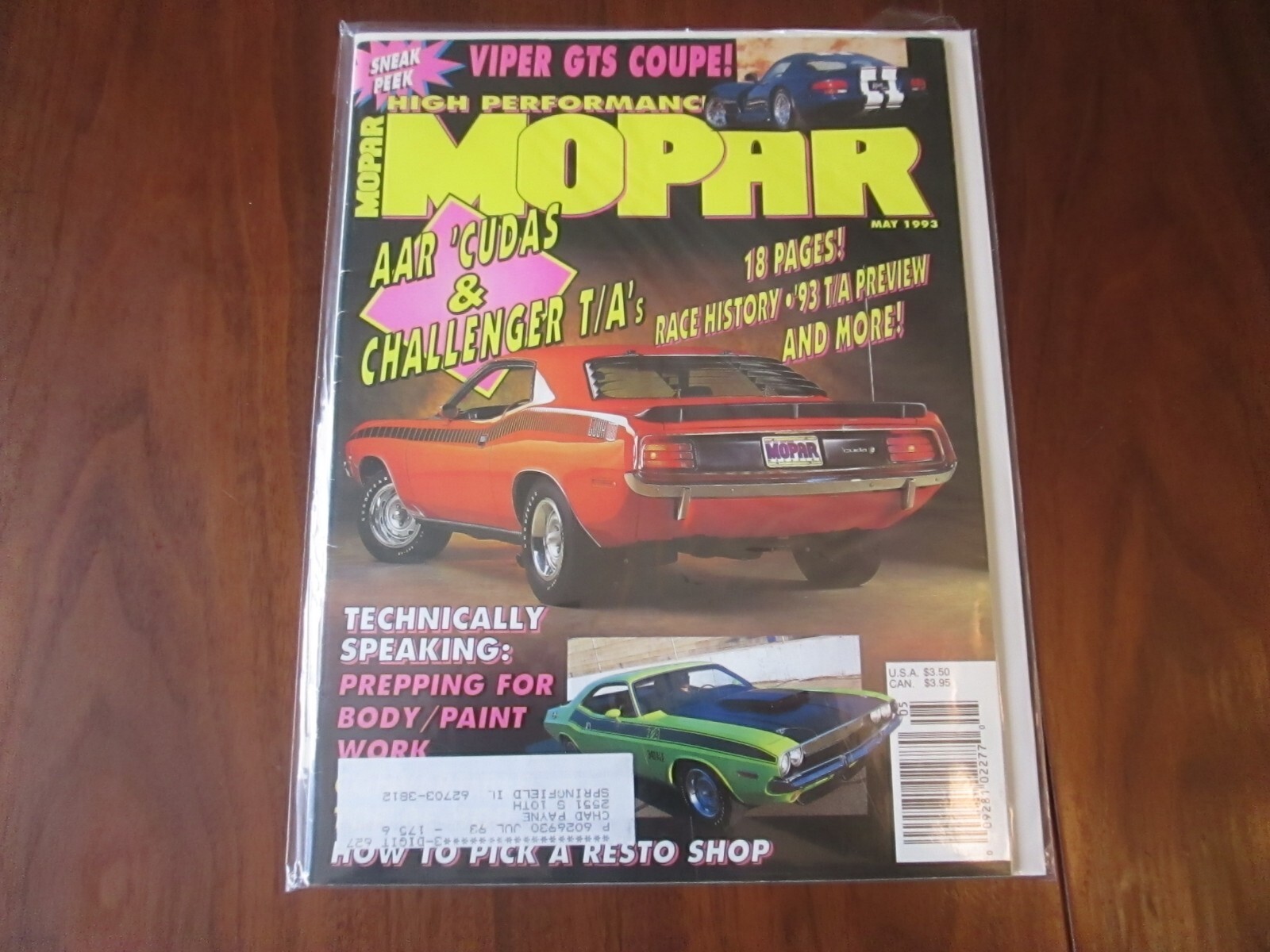 Lot of 11 Vintage HIGH PERFORMANCE MOPAR Magazines 1991 1992 1993 All ...