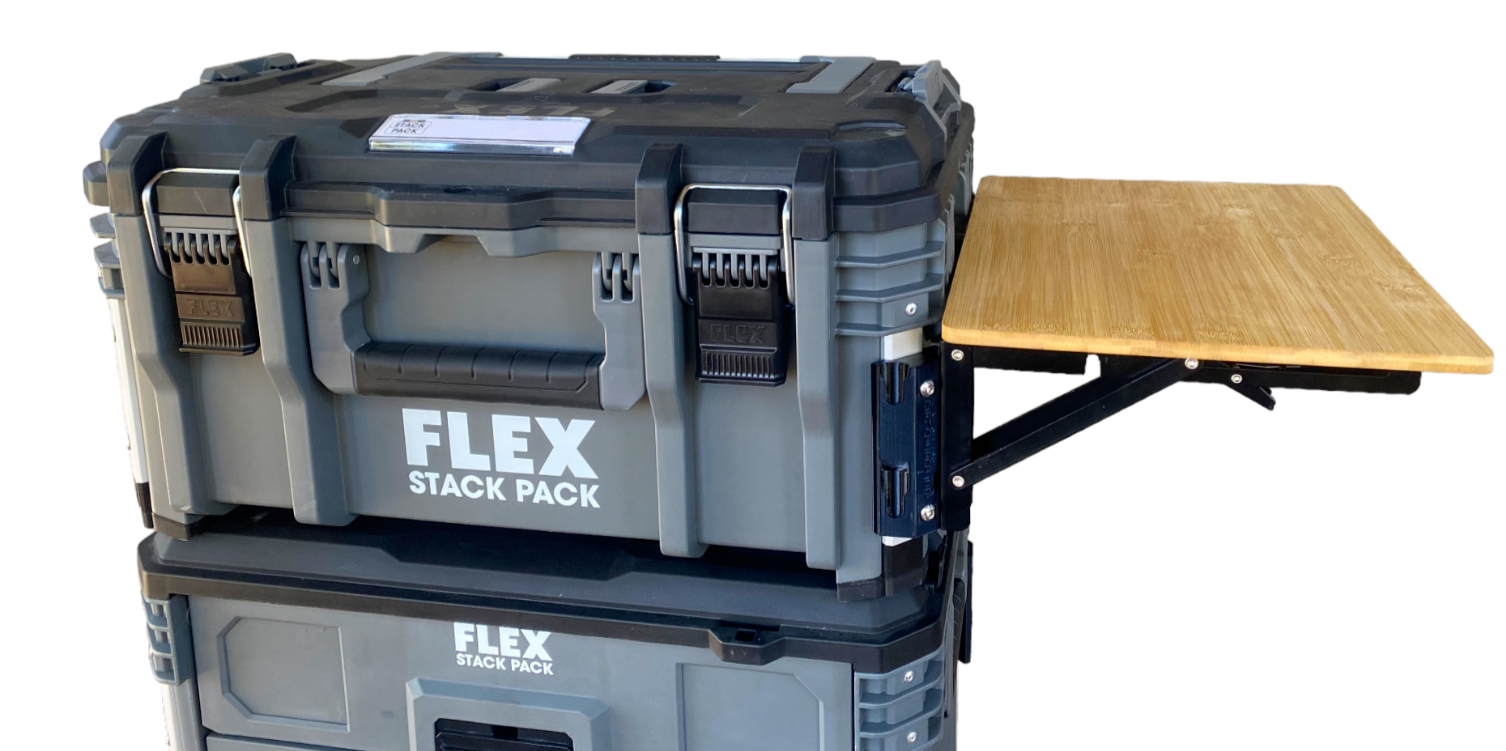 FLEX Stack Pack, Quick Detaching/Folding Bamboo Table | eBay