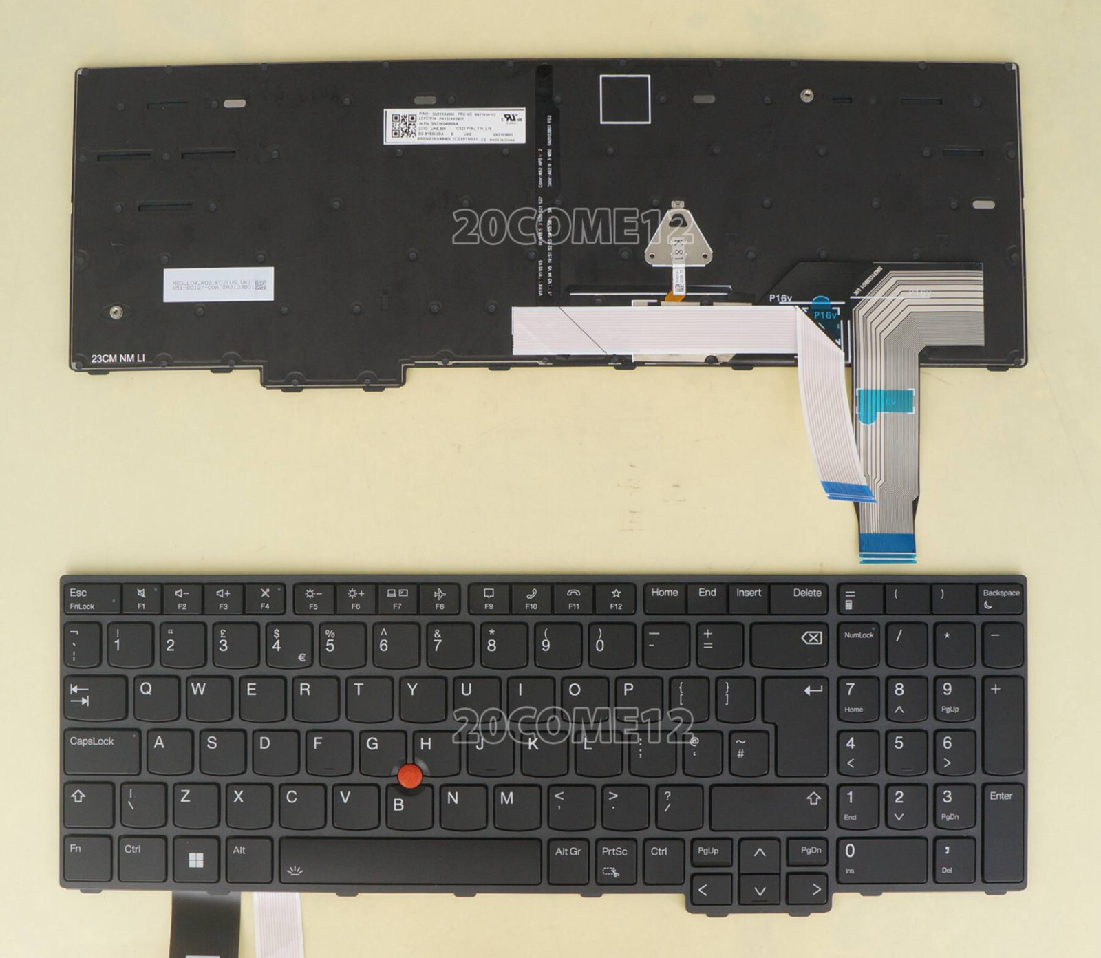 New for Lenovo Thinkpad L15 Gen 4 21H3 21H4 21H7 21H8 Keyboard UK ...