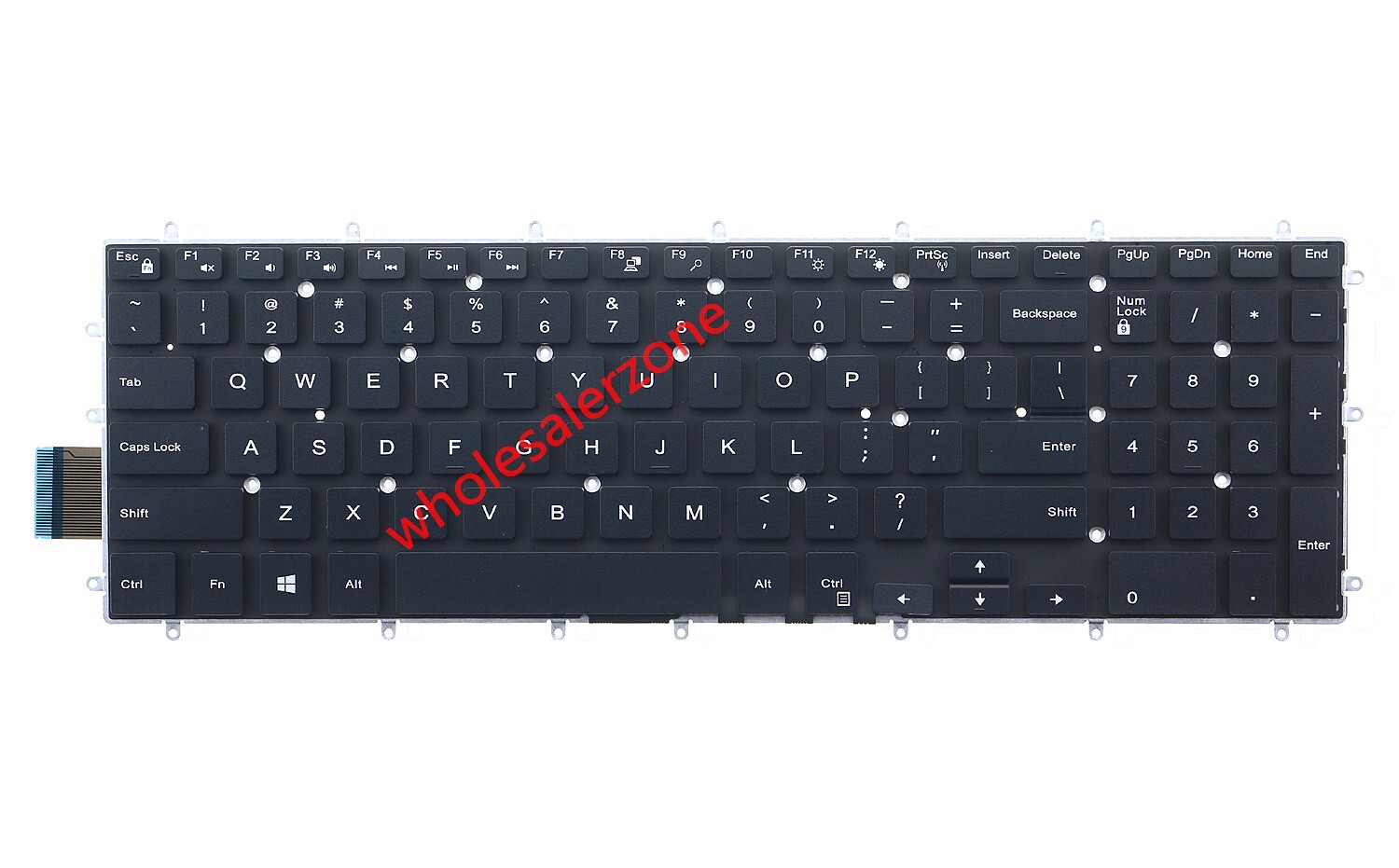 US No-Backlit Keyboard for Dell P66F P66F001 P72F P72F002 P75F P75F002 ...