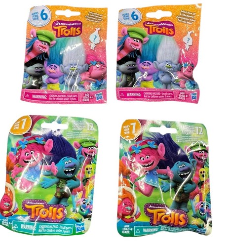 Trolls Dreamworks Series 6 & 7 Mini Figures Collectibles Hasbro Lot Of ...