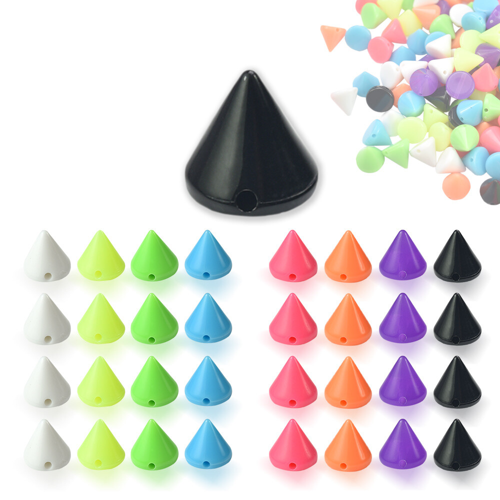 Cone Spike Stud Bead Rivet Punk Rock Leather Shoes DIY Sewing Parts 7.7 ...