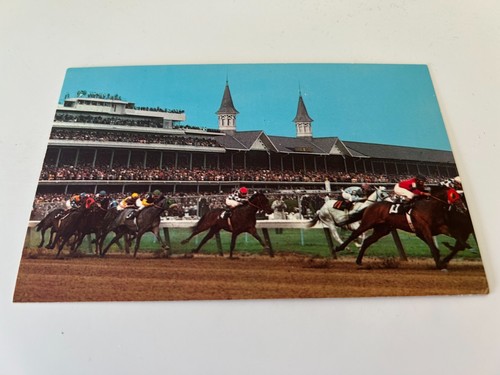 Kentucky Derby Churchill Downs Louisville Kentucky First Turn Postcard ...