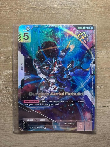 Gundam Card Game NewType Challenge Winner Promo GD01-067 Gundam Aerial Rebuild | eBay