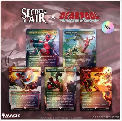 MTG Secret Lair x Deadpool rainbow foil (order confirmed) read ...