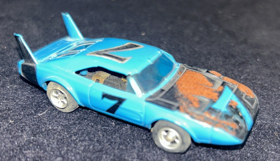 Vintage Aurora AFX Dodge Daytona Charger Superbird #7-Blue | eBay