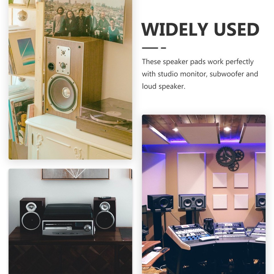 2Pcs Speaker Sponge Sound Deadening Mats Stage Voice Box Shockproof ...