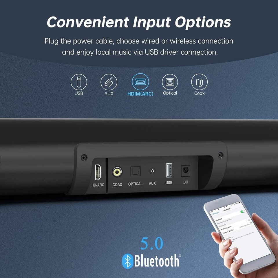 Superbox S6 PRO 6k w Voice remote 80 Watt 33.5" Sound Bar make best ...