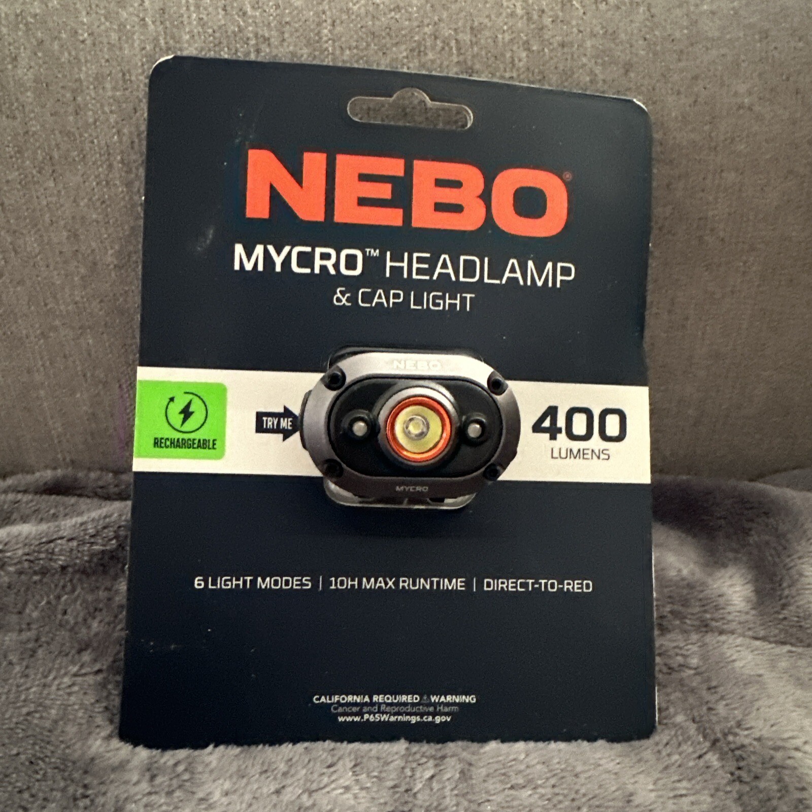 NEW MYCRO NEBO Headlamp & Cap Light NEB-HLP-0011 | eBay