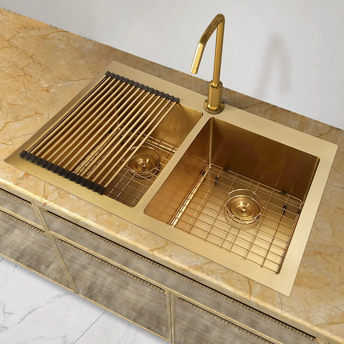 Small Double Bowl Kitchen Sink